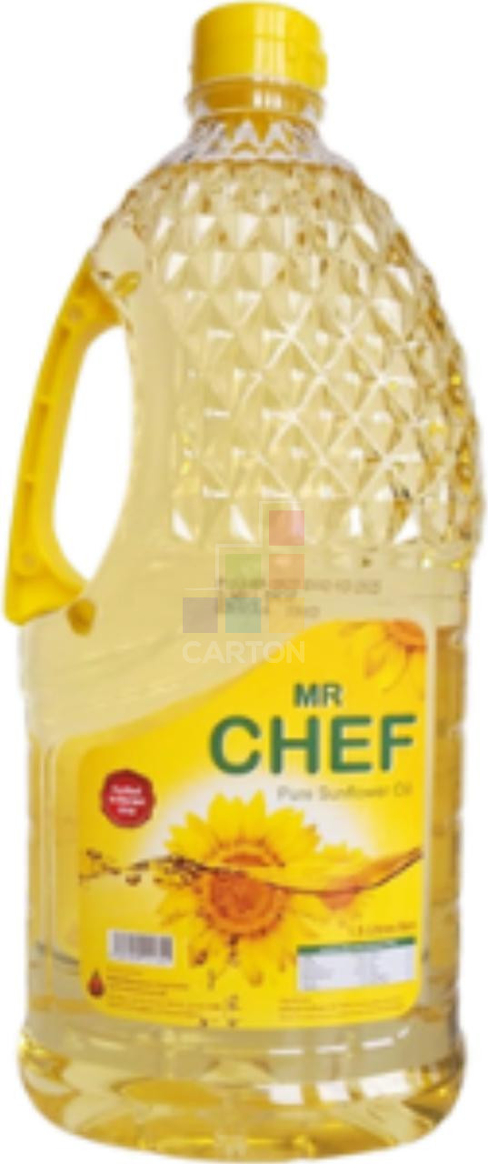 Carton - MR CHEF Pure Sunflower Oil 6*1.5 Ltr - زيت دوار الشمس النقي من ...