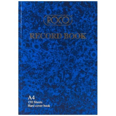 Carton - ROCO RECORD BOOK A4 100 SHEET - دفتر تسجيل روكو A4 100 ورقة