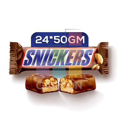 Carton - SNICKERS CHOCOLATE - 24*50GM - شوكولاتة سنيكرز 24*50 جرام